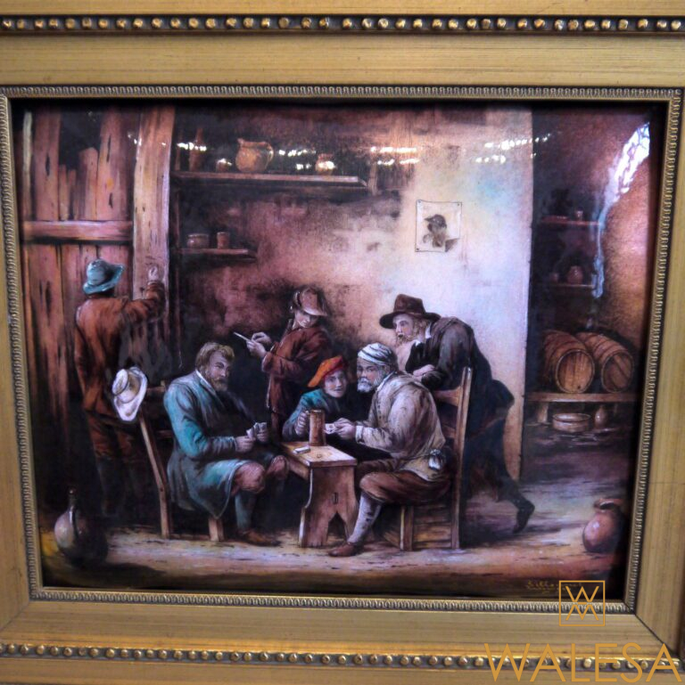 Emaux de Limoges signé Sillonnet - Antiquités Maison Walesa