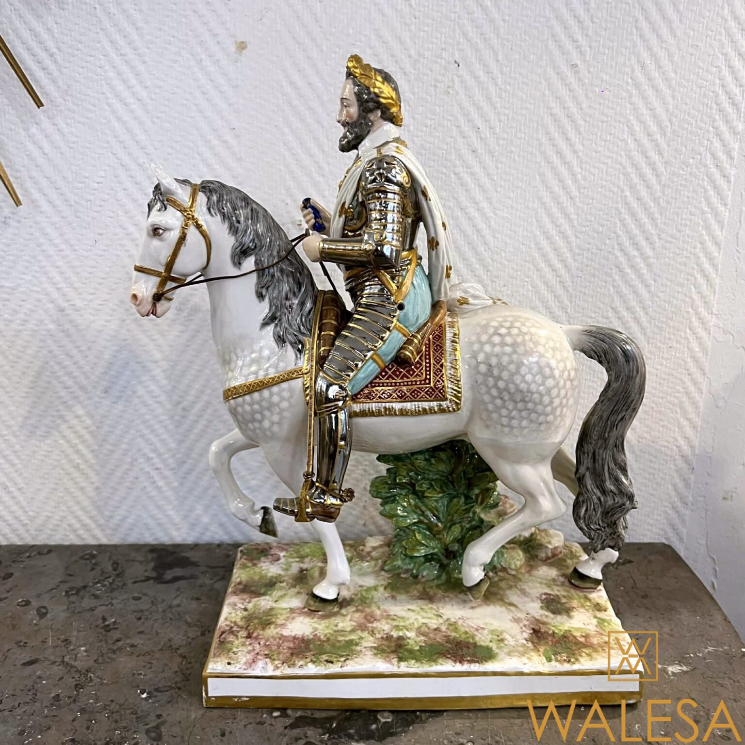 Achille-Bloch Paris Porcelaine Statue équestre du roi de France Henri ...